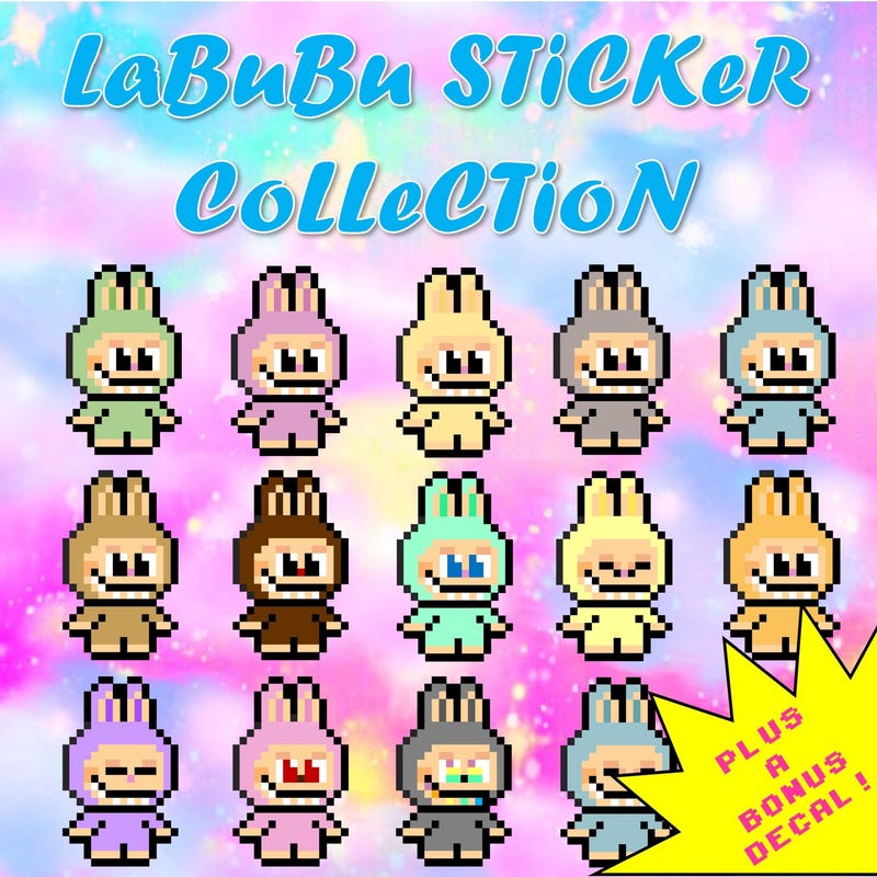 Labubu Pixel Art - Etsy