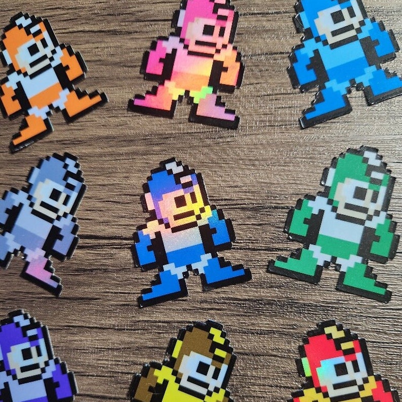 8-bit Cartoon Sticker Set: Invincible Set of 16 Stickers - Custom Pixel ...