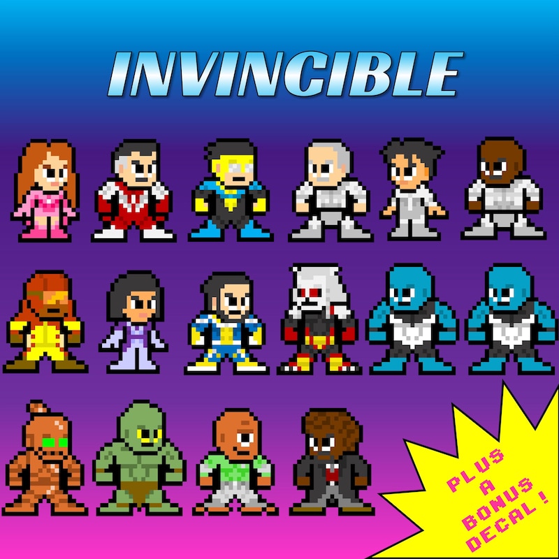 Invincible Stickers - Etsy