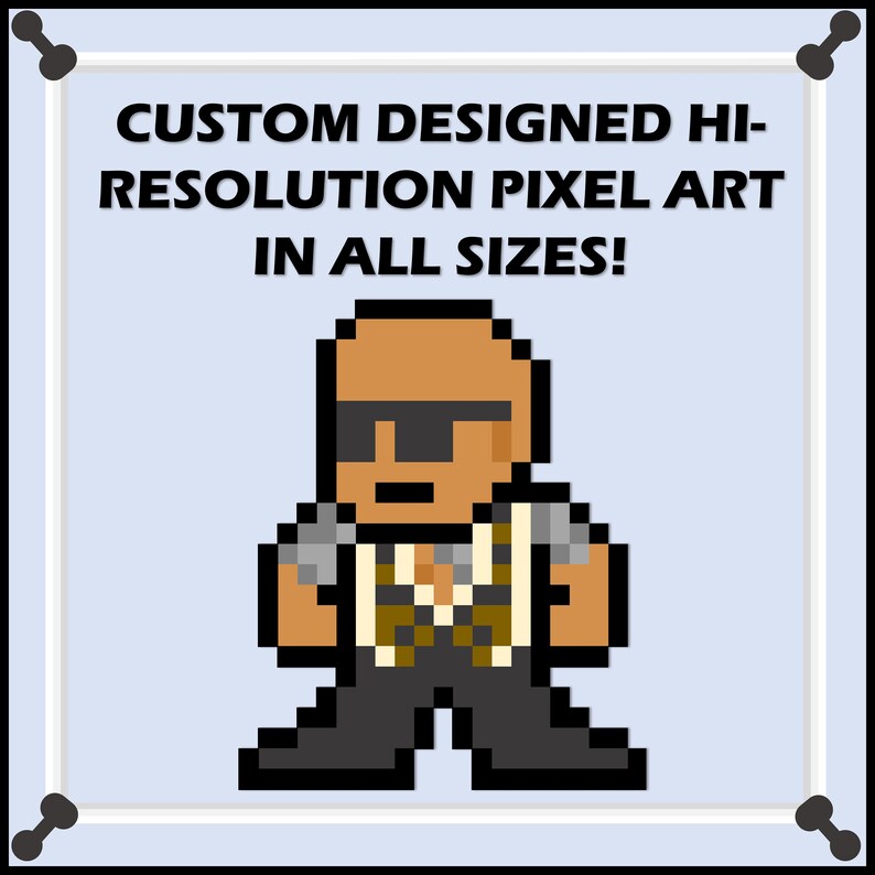 8-bit Pixel Art Sticker JUMBO RIVALS Set of Two JUMBO Decals: Cody Vs ...