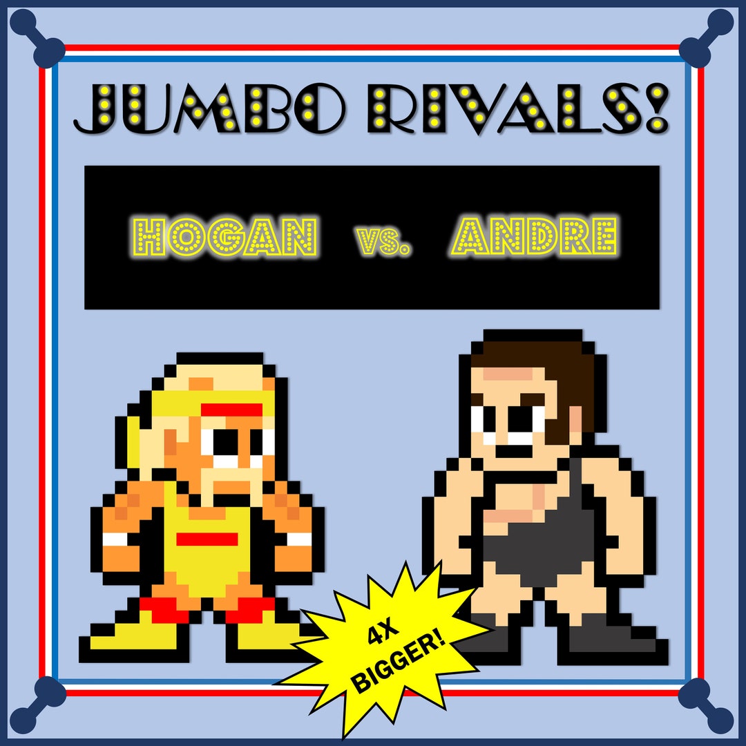 Pixel Art Stickers - JUMBO RIVALS Set of Two JUMBO Decals: Hogan Vs ...