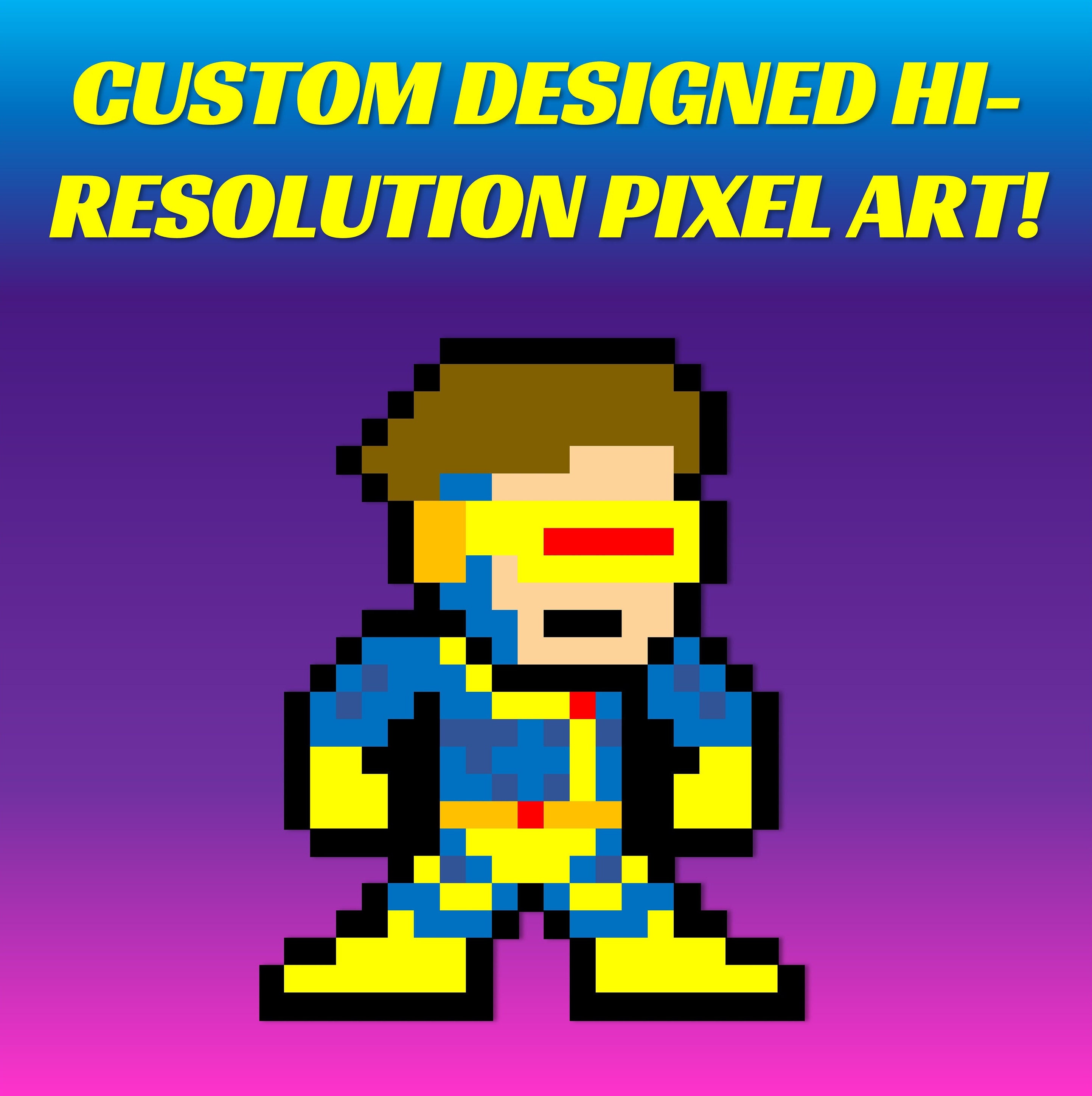 8-bit Pixel Art Pick X-men Collection Vinyl Sticker Set of 10 ...