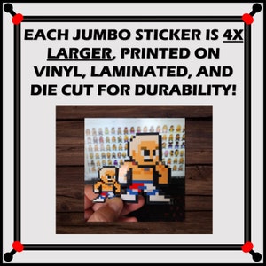 8-bit Pixel Art Stickers JUMBO RIVALS Set of Two JUMBO Decals: Rey Vs ...