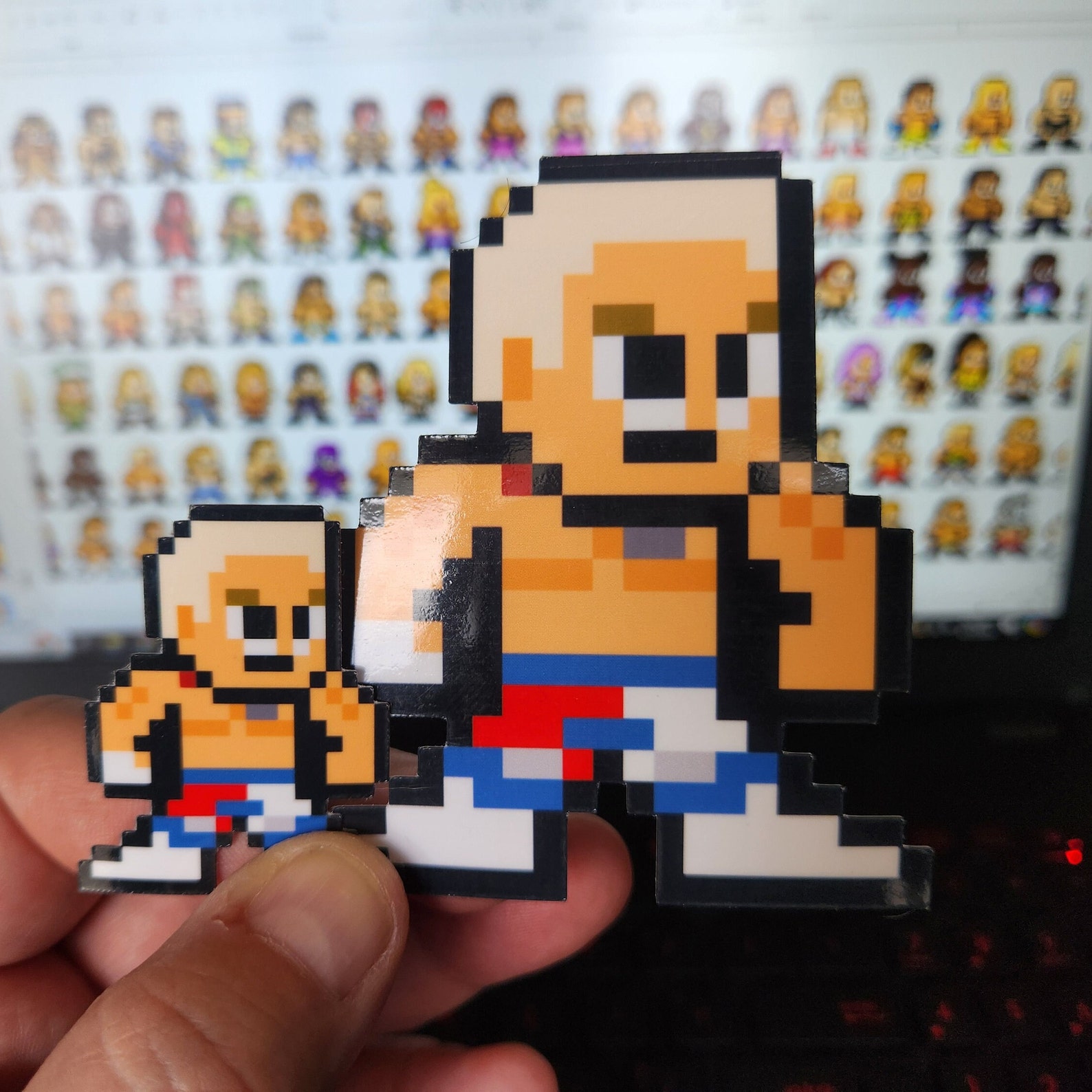 8-bit Pixel Art Sticker JUMBO RIVALS Set of Two JUMBO Decals: Cody Vs ...