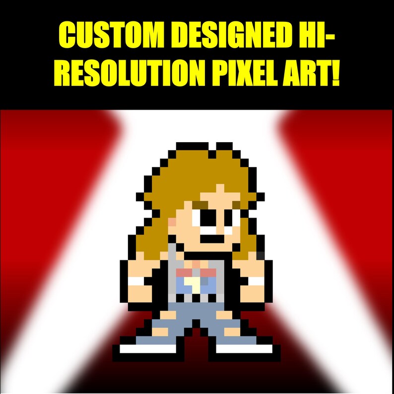 8-bit Sticker Set of 5 Individual Decals: Armageddon It - Custom Pixel ...