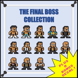 Pixel Art Stickers - the Final Boss Collection Vinyl Sticker Set of 13 ...