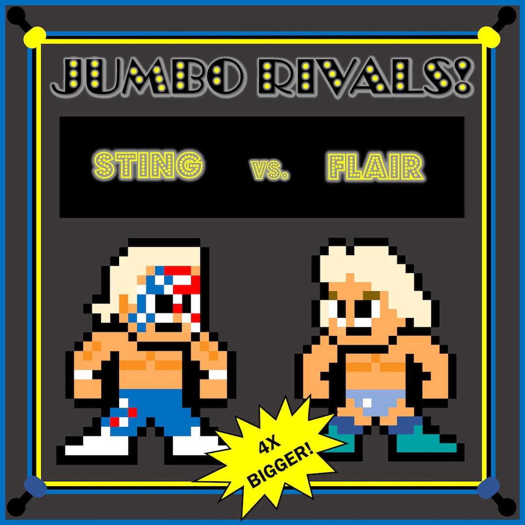 Pixel Art Stickers - JUMBO RIVALS Set of Two JUMBO Decals: Sting Vs ...