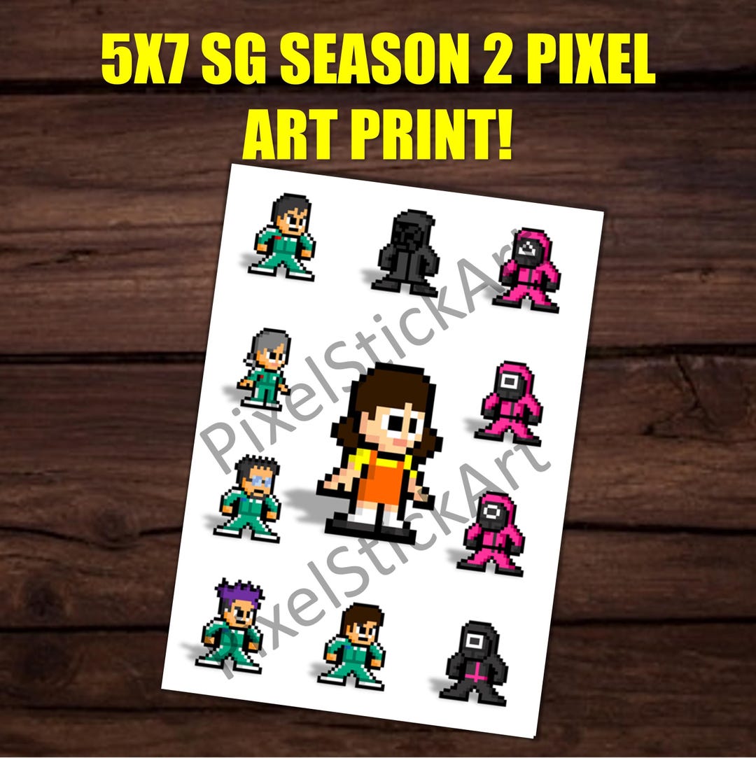 8-bit SG Season 2 Retro 5X7 Print - Etsy