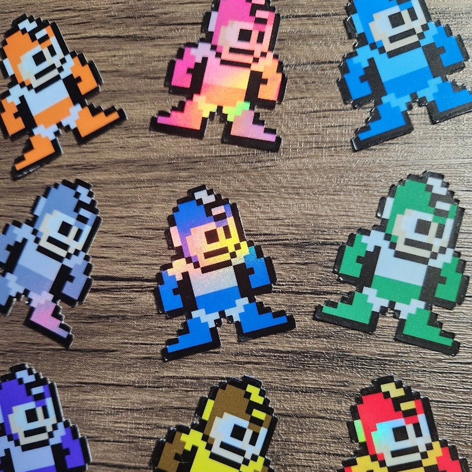 8-bit Sticker Set of 7 Individual Decals: Morphin Time - Custom Pixel ...