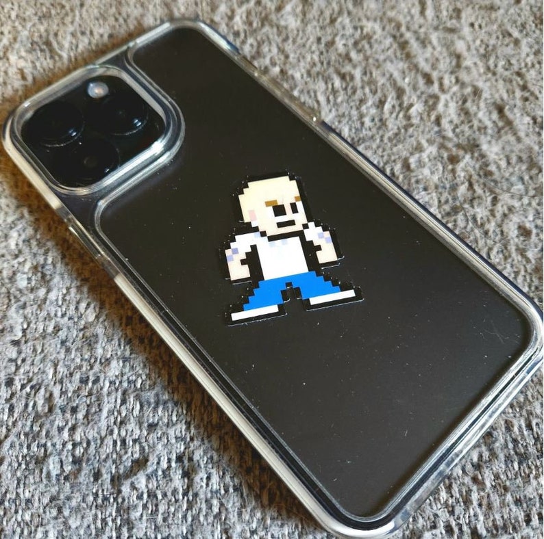 8-bit Pixel Art 80's AC/DC Collection Vinyl Sticker Set of 5 Individual ...