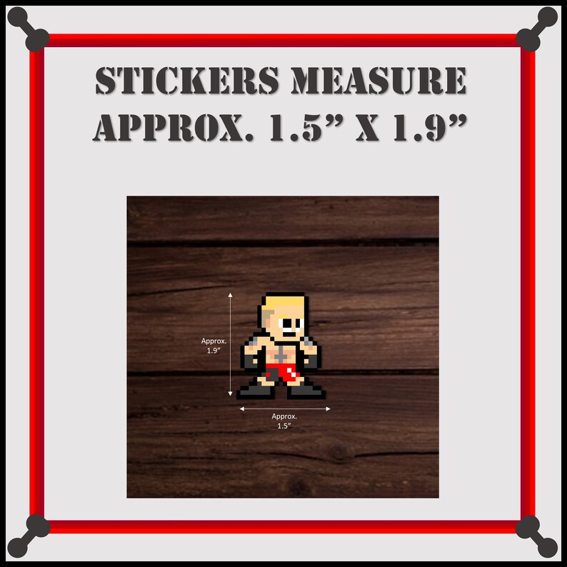 8-bit Pixel Art Stickers the Beast Collection Vinyl Sticker Set of 13 ...