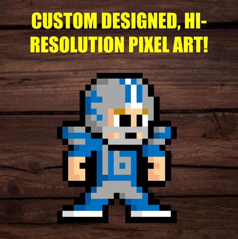 8-bit the North Black Box Style Retro Football 5X7 Prints - Etsy