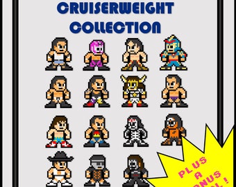 8-bit Pixel Art JAS Collection Vinyl Sticker Set of 6 Individual ...