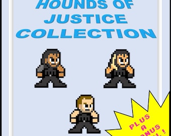 8-bit Pixel Art JAS Collection Vinyl Sticker Set of 6 Individual ...