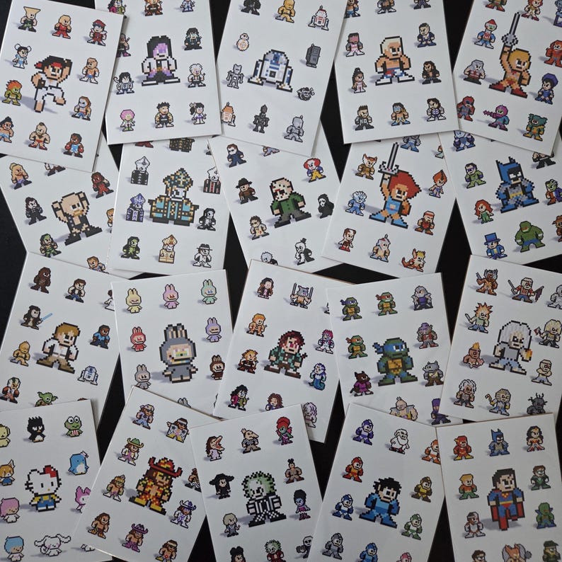 8-bit Lantern Comic 5X7 Print - Custom Designed Pixel Art Manga Anime ...