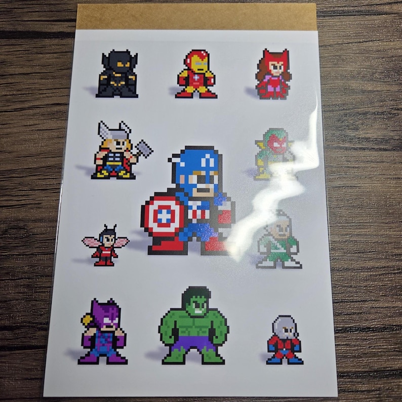 8-bit Lantern Comic 5X7 Print - Custom Designed Pixel Art Manga Anime ...