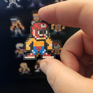 8-bit Pixel Art Stickers SF2 Collection Vinyl Sticker Set of 12 ...