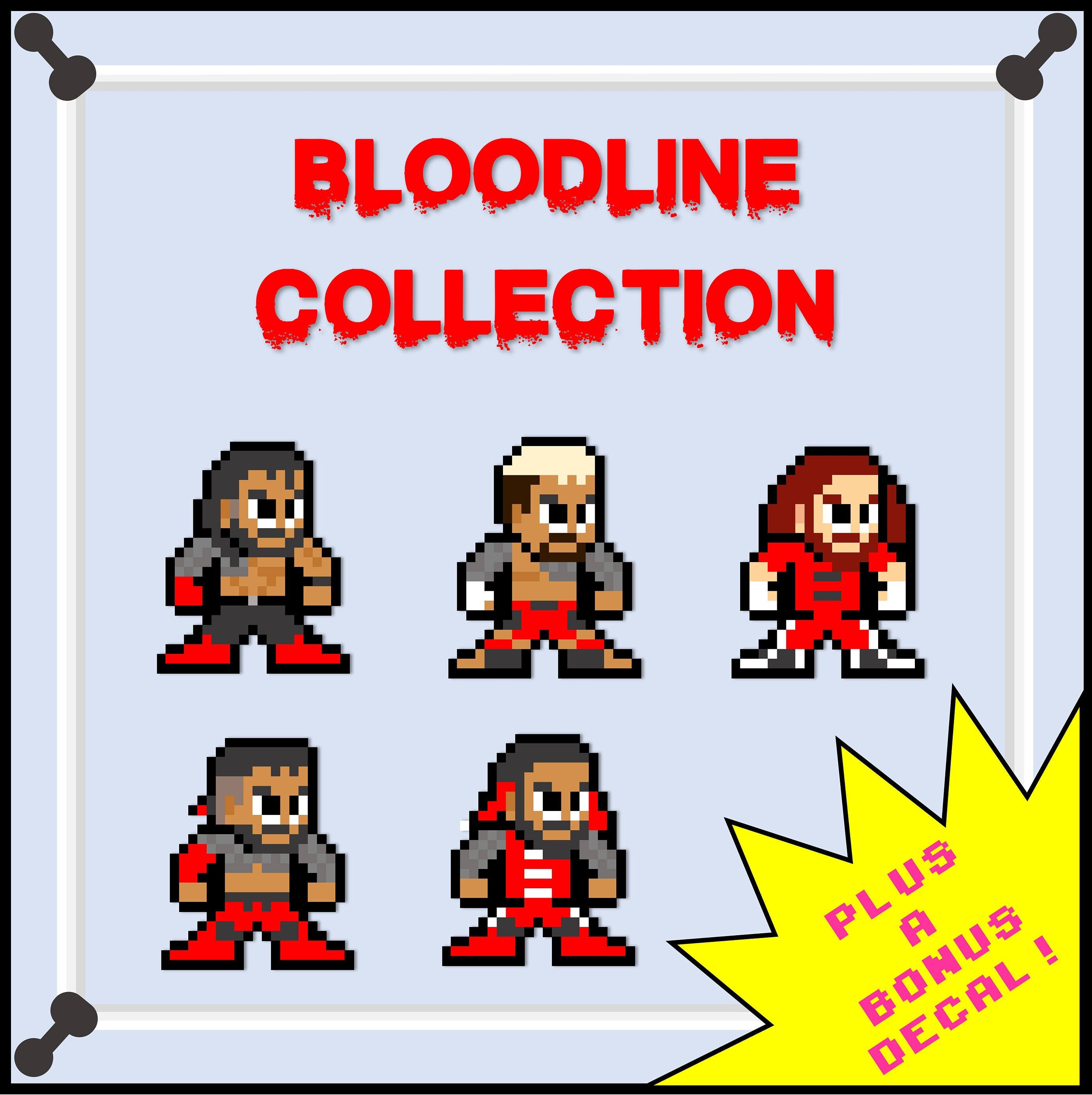8-bit Pixel Art Stickers Bloodline Collection Vinyl Sticker Set of 5 ...