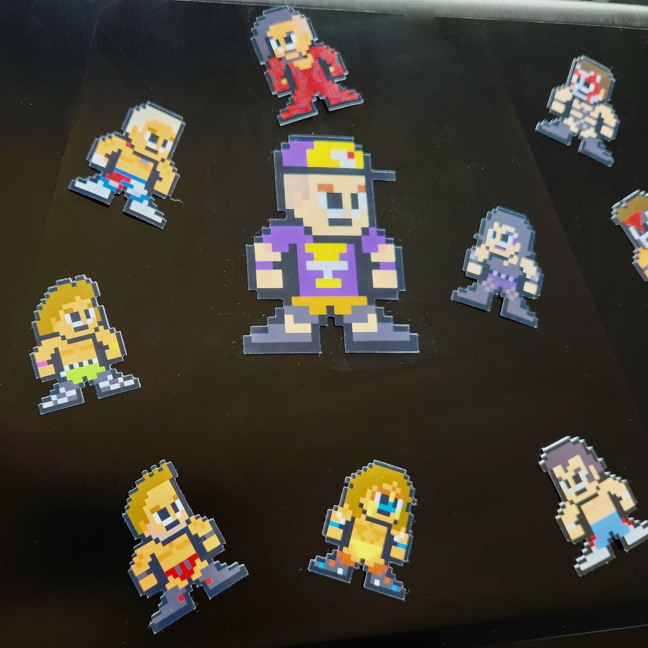 8-bit Pixel Art Sticker JUMBO RIVALS Set of Two JUMBO Decals: Cody Vs ...