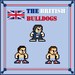 8-bit Pixel Art WWF British Bulldogs Set of 3 Individual Stickers ...