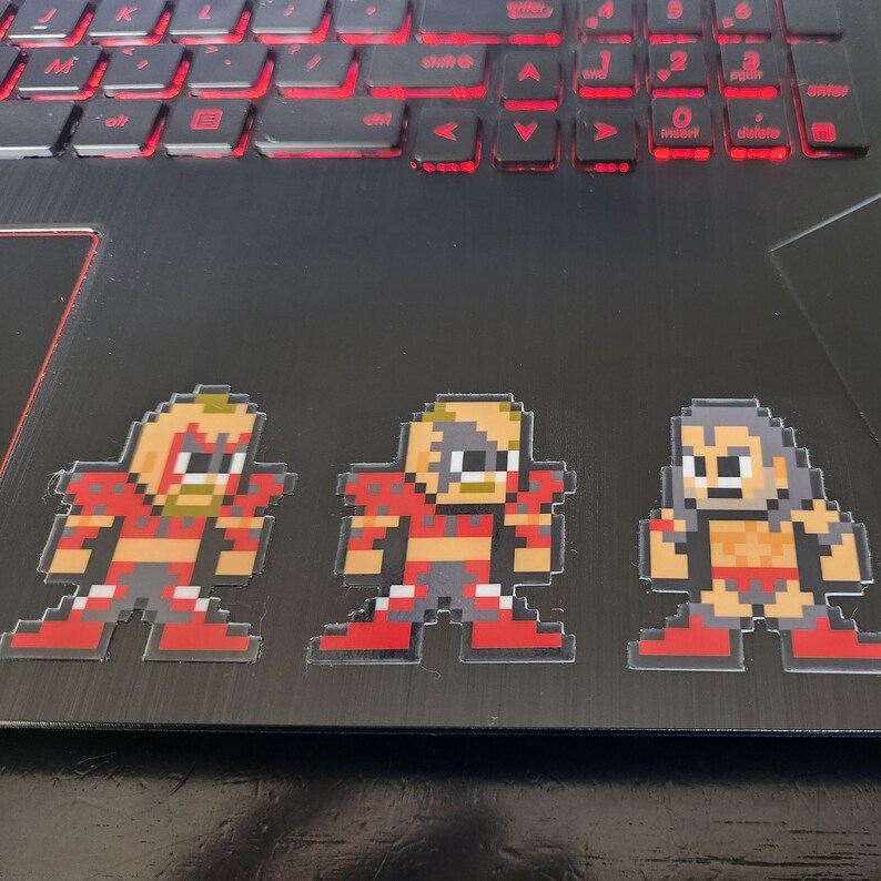 8-bit Pixel Art Stickers Horror Movie Villains Collection Vinyl Sticker ...