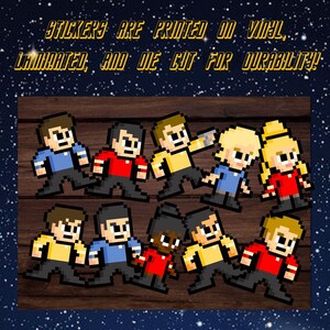 8-bit Retro Sci-fi Stickers: Beam Me up Set of 10 - Etsy