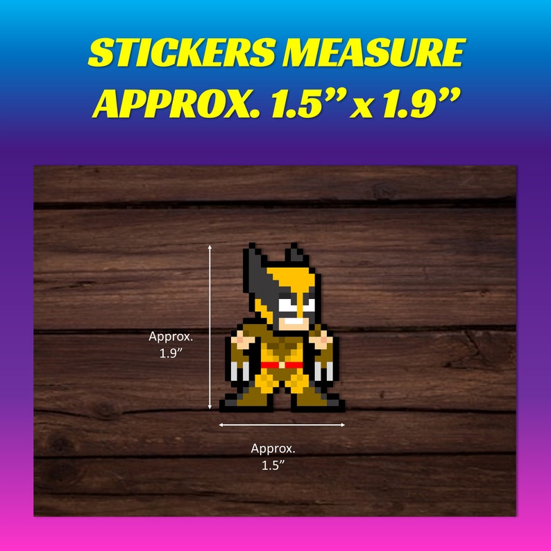 8-bit Pixel Art Stickers SNIKT Collection Vinyl Sticker Set of 13 ...