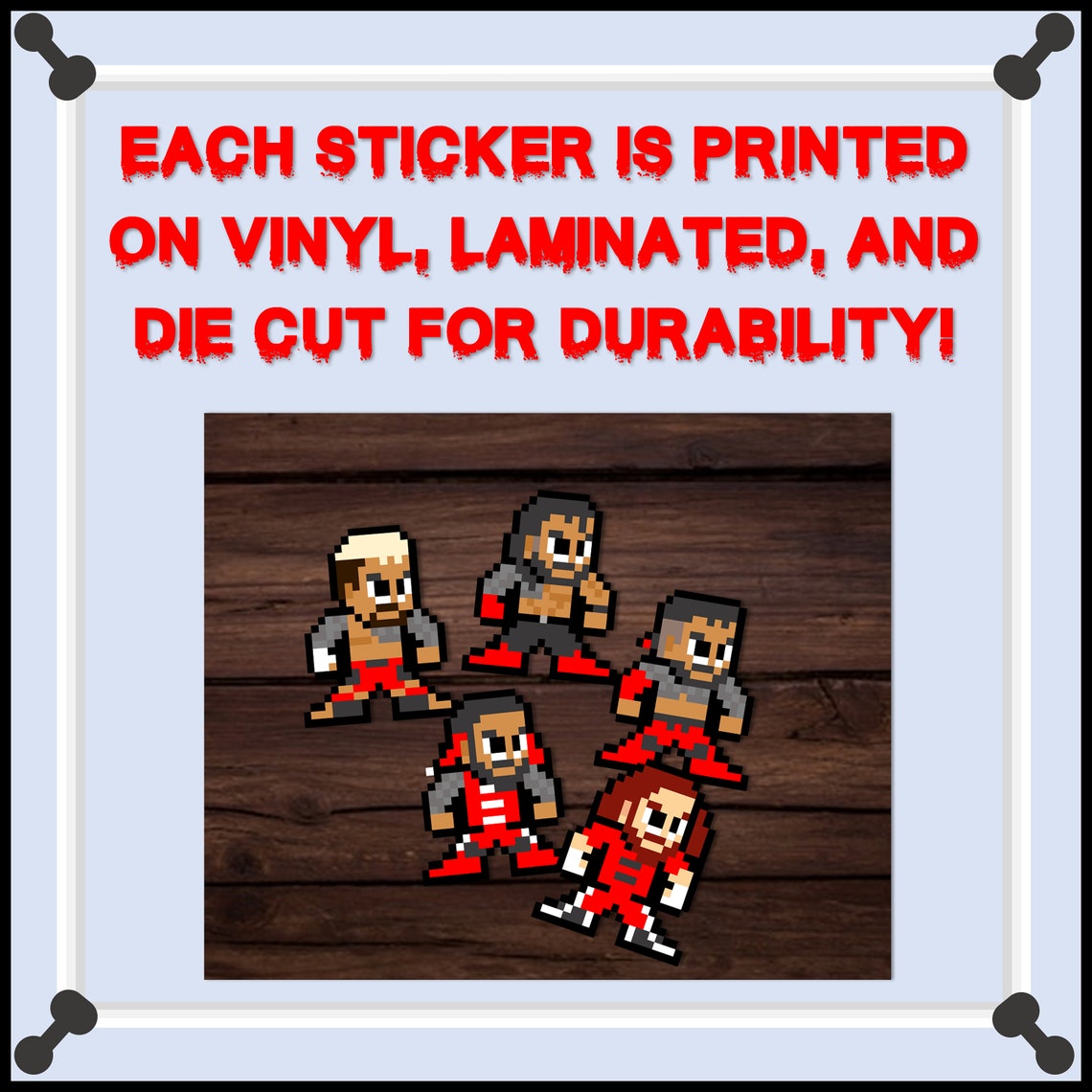 8-bit Pixel Art Stickers Bloodline Collection Vinyl Sticker Set of 5 ...