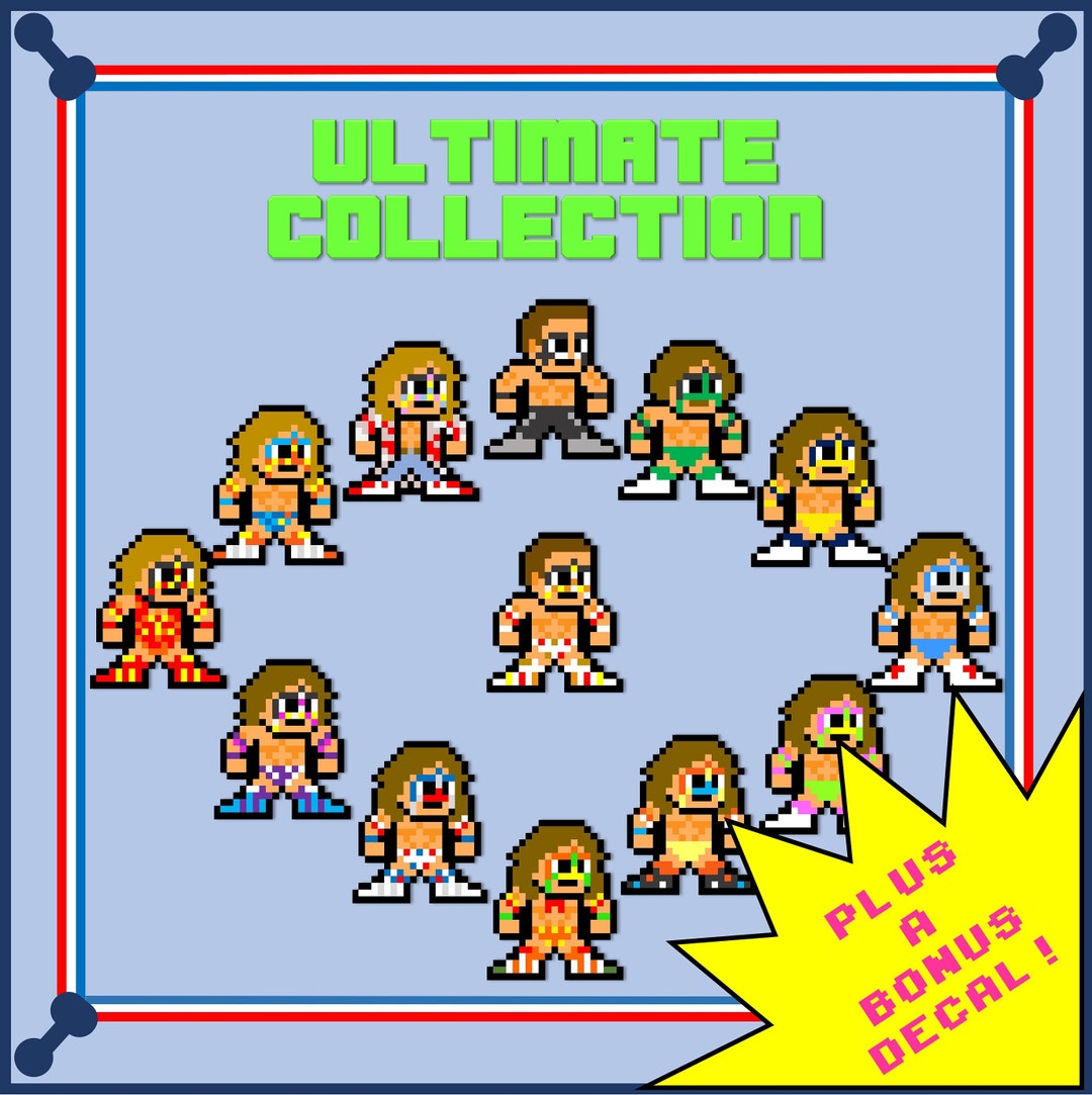 8-bit Pixel Art Stickers the ULTIMATE Collection Vinyl Sticker Set of ...