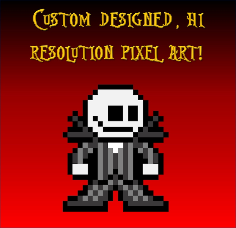 8-bit Creepy Sticker Set: Jack & Sally Collection Set of 9 Stickers ...