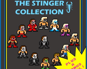 8-bit Pixel Art Deadman Collection Vinyl Sticker Set of 13 Individual ...