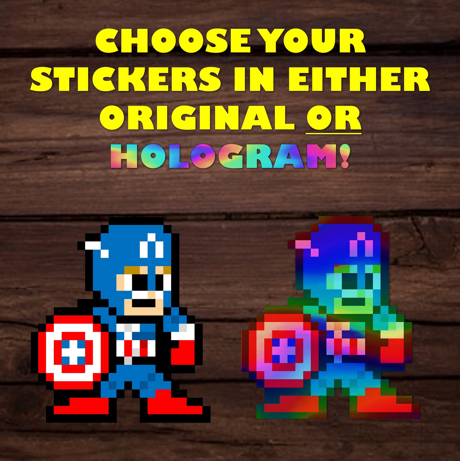 8-bit Retro Rock Band Stickers: God of Thunder Set of 4 - Etsy