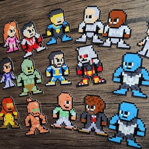 Pixel Art Stickers - Invincible Vinyl Sticker Set of 16 Individual ...