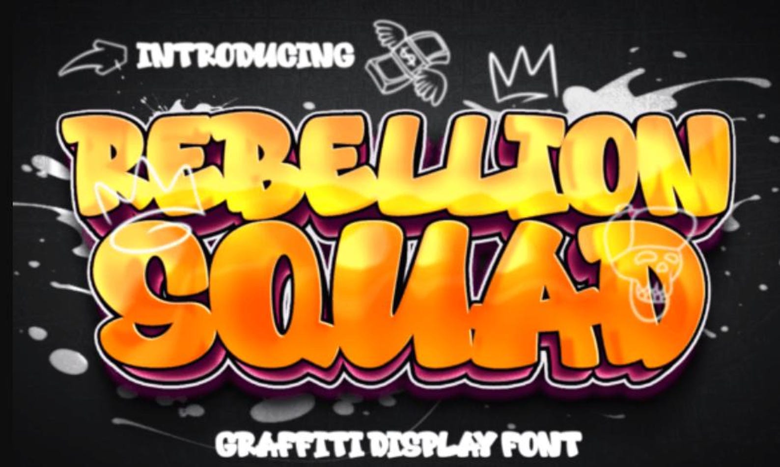 Rebellion Squad Font, Handwritten Fonts, Stylish Font, Calligraphy ...
