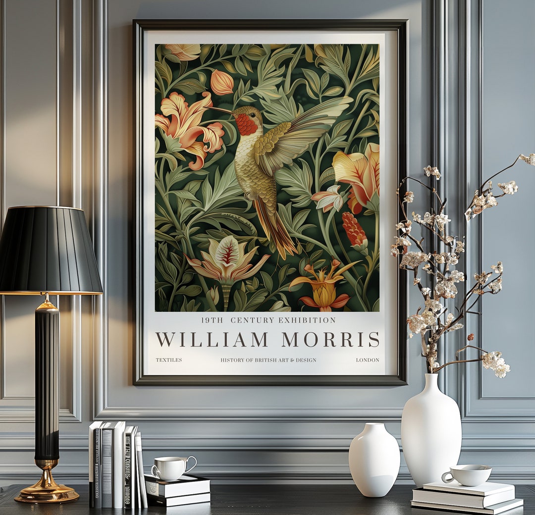 William Morris Prints, William Morris Exhibition Print, William Morris Poster, Vintage Wall Art ...