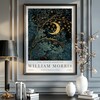 William Morris Moon & Stars Print, William Morris Exhibition Print ...