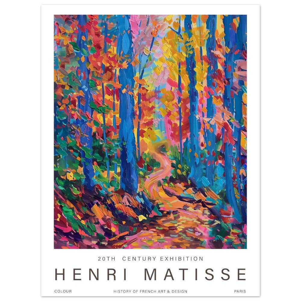 Henri Matisse Forest Print Matisse Poster for Modern Exhibition Art ...