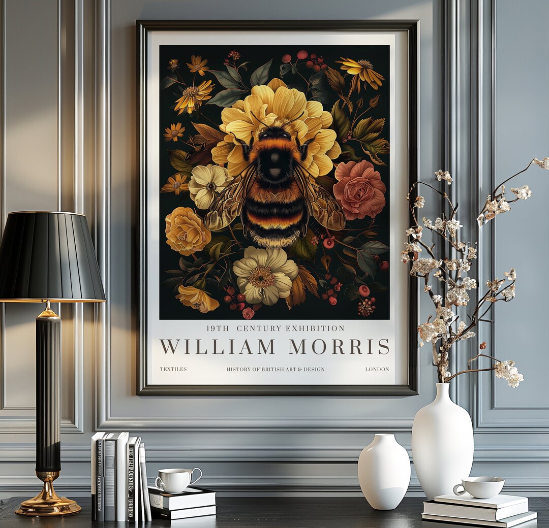 William Morris Print, William Morris Exhibition Print, William Morris Poster, Vintage Wall Art ...