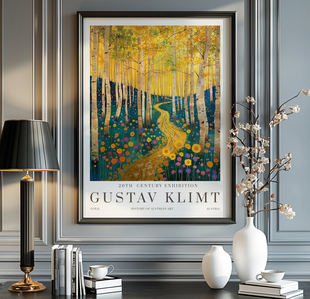 Gustav Klimt Print, Klimt Museum Poster, Gustav Klimt Poster, Klimt ...