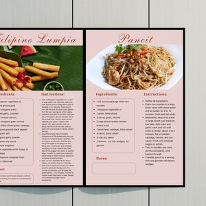 Filipino Recipe | Printable Filipino Recipe Pinoy Food Recipe Guide ...