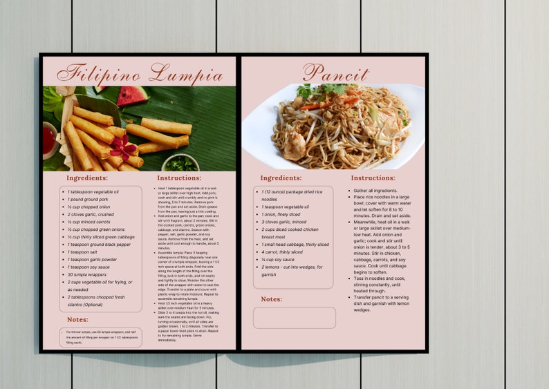 Filipino Recipe | Printable Filipino Recipe Pinoy Food Recipe Guide ...