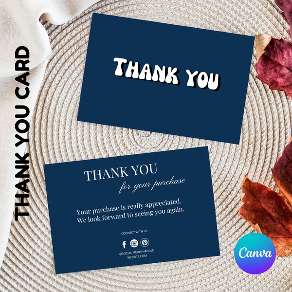 Personalized Thank You Card for Small Business Owners Handwritten Note ...