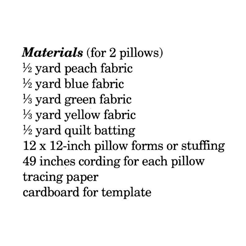 Vintage Pinwheel Cushion Sewing Pattern | Patchwork Pillow Tutorial PDF ...