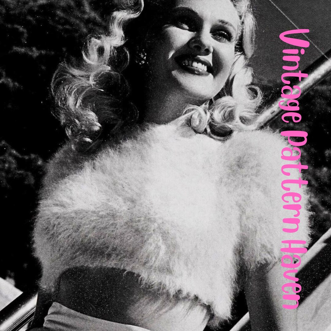 Sexy Angora Crop Top Knitting Pattern PDF | Fluffy Vintage Midriff ...