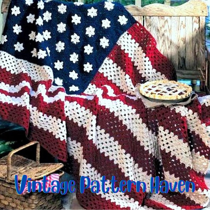 Flag Crochet Pattern - Etsy