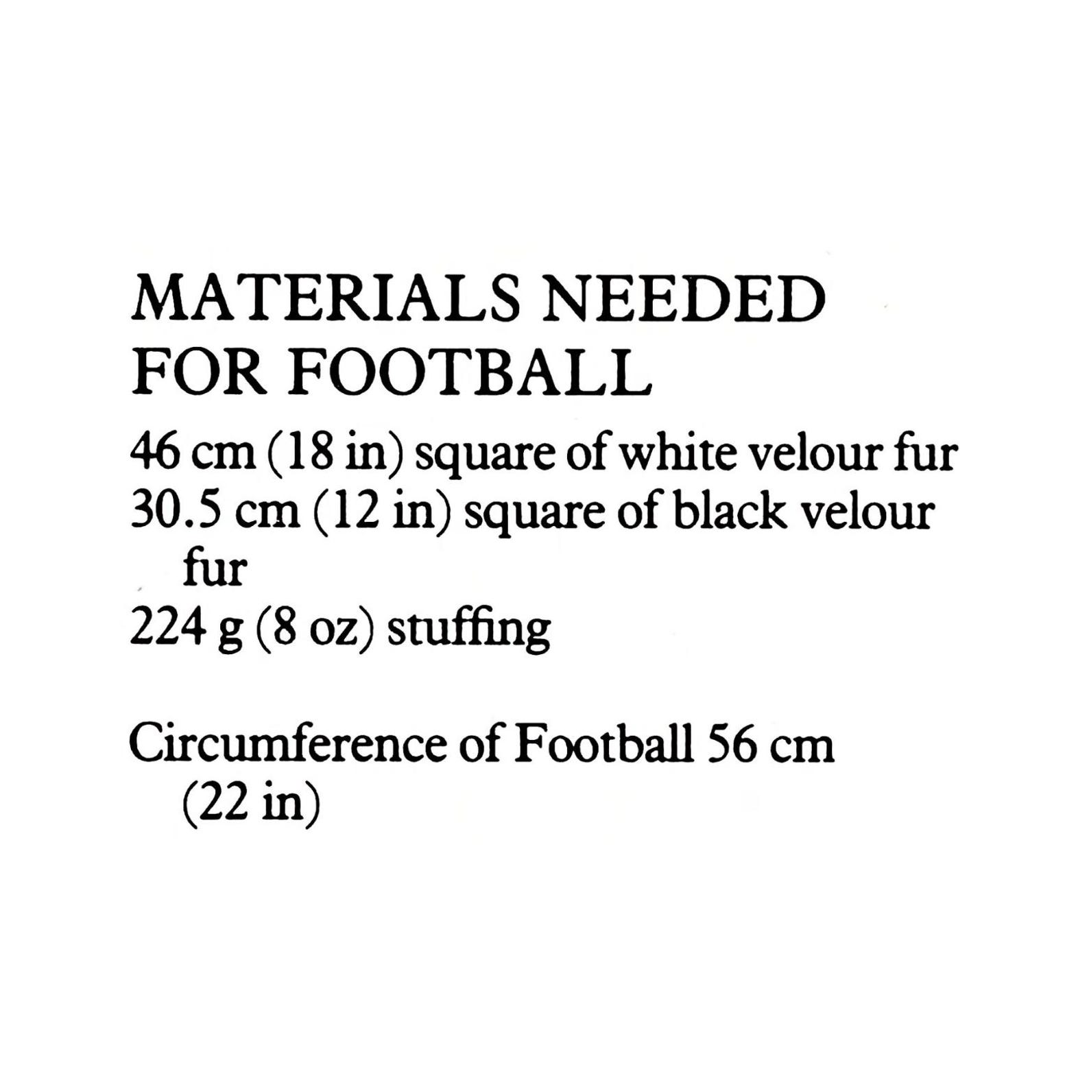 Vintage Soccer Ball Sewing Pattern | Soft Plush Football Toy | DIY ...