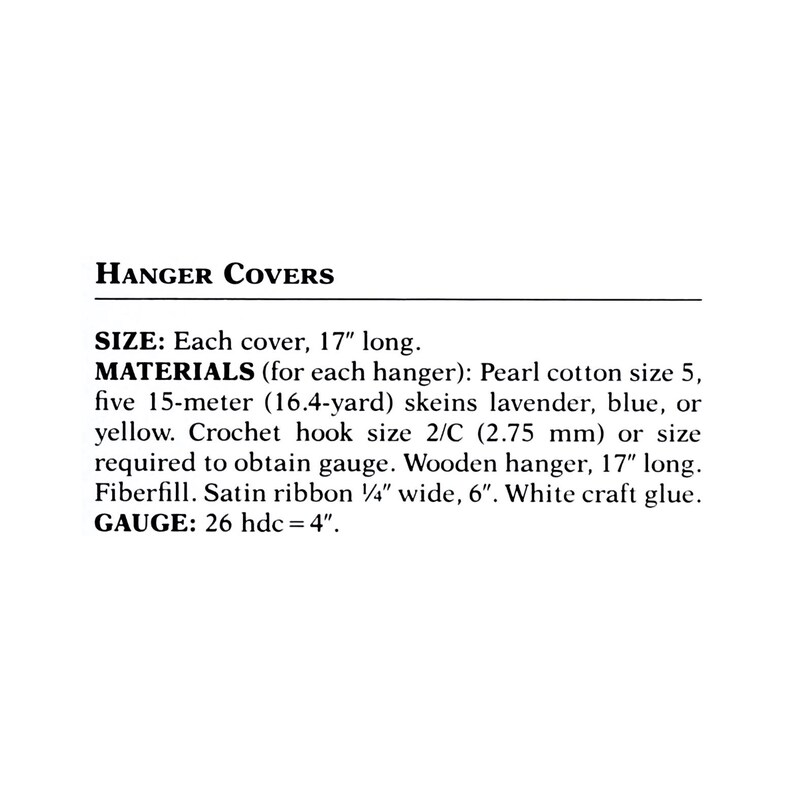 Vintage Crochet Hanger Covers Pattern | Retro Coat Hanger Cover | DIY ...