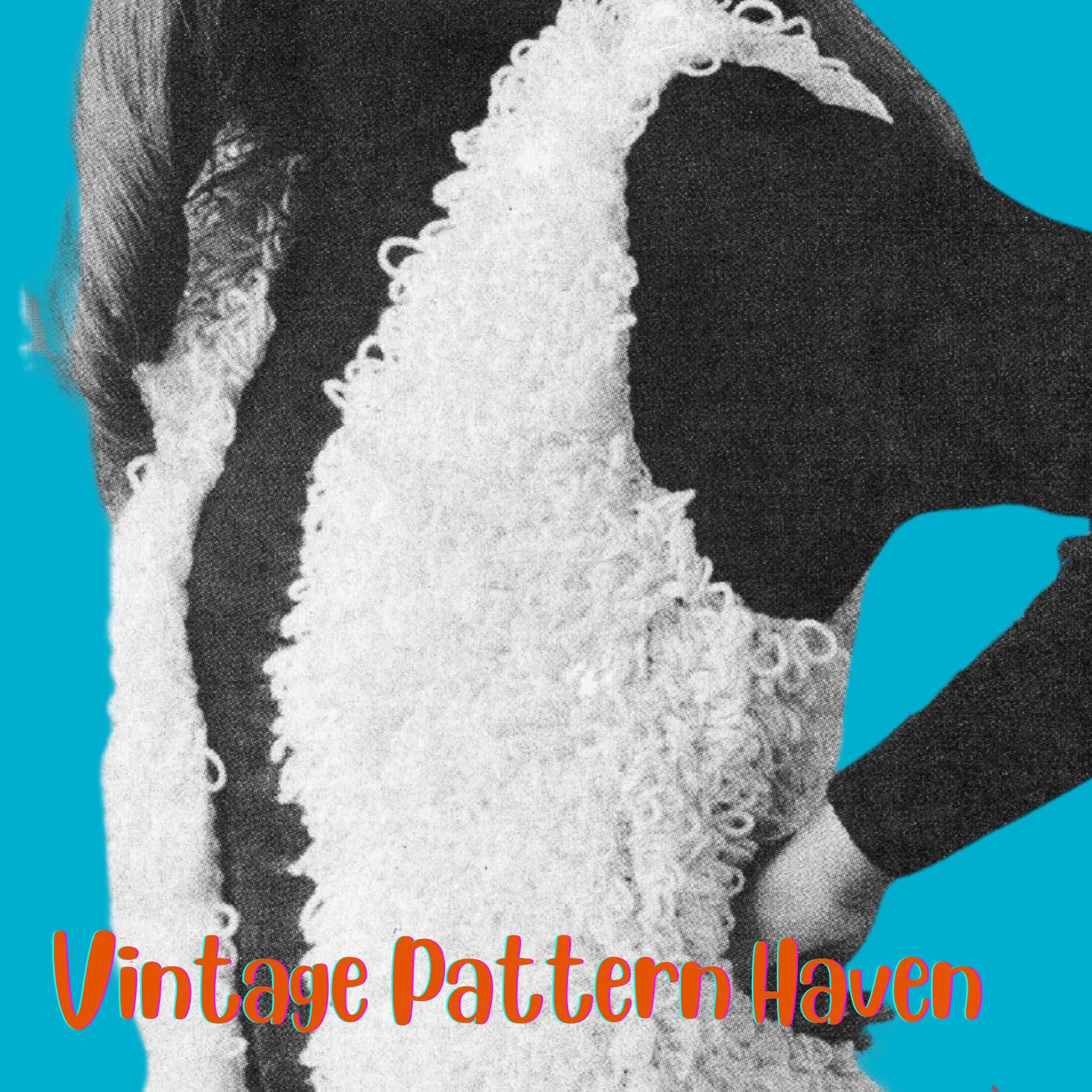 1970s Looped Crochet Vest Pattern PDF – Funky Retro Waistcoat ...