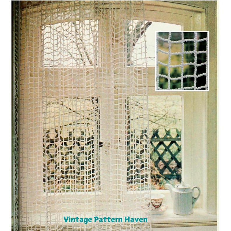Crochet Curtain Pattern | Elegant Openwork Design | Pure Cotton ...
