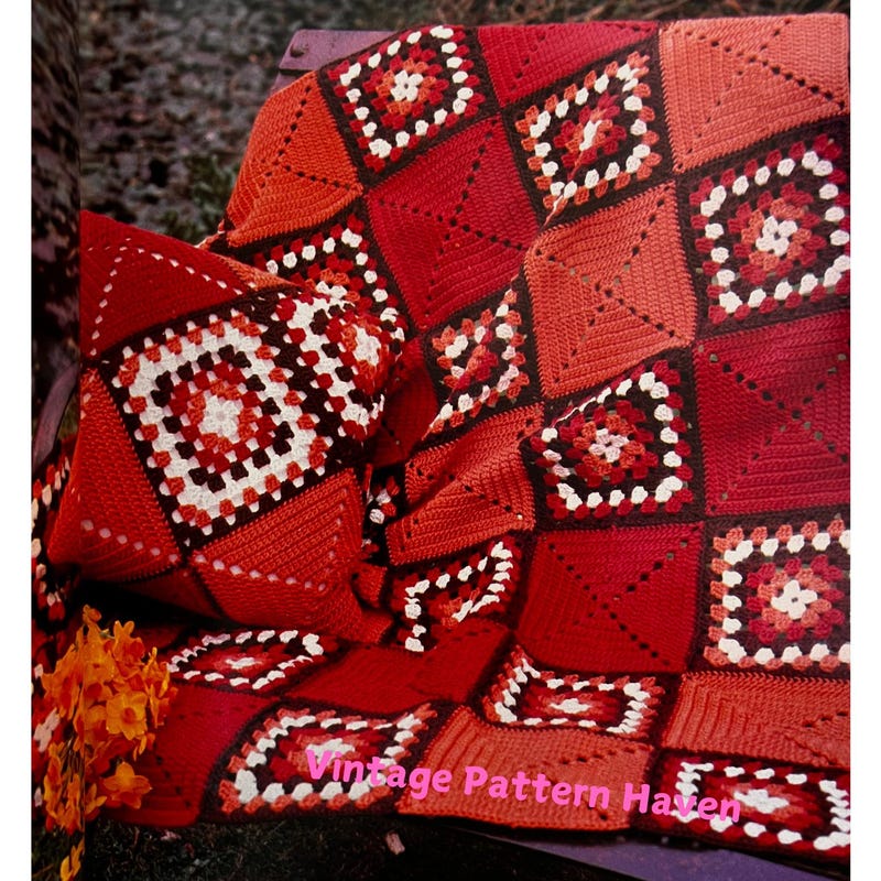 Granny Square Rug - Etsy